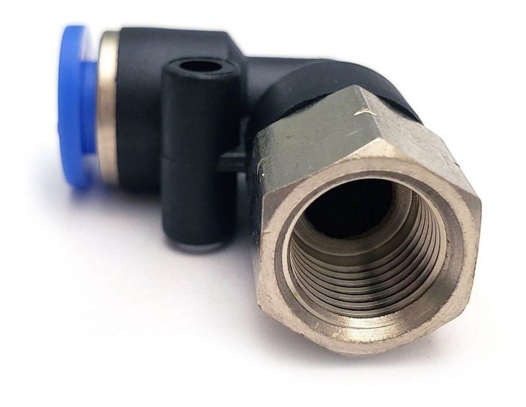 10 Pz De Conector/racor Neumático Codo Hembra 1/8 X 6 Mm | Instrutek